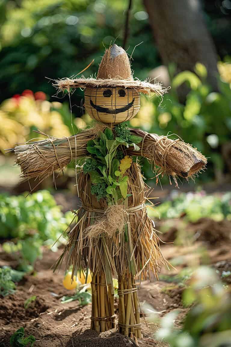 13 Creative Scarecrow Ideas for Gardens Using Natural and Recycled ...