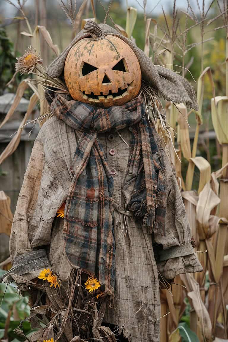 13 Creative Scarecrow Ideas for Gardens Using Natural and Recycled Materials - The Ultimate ...