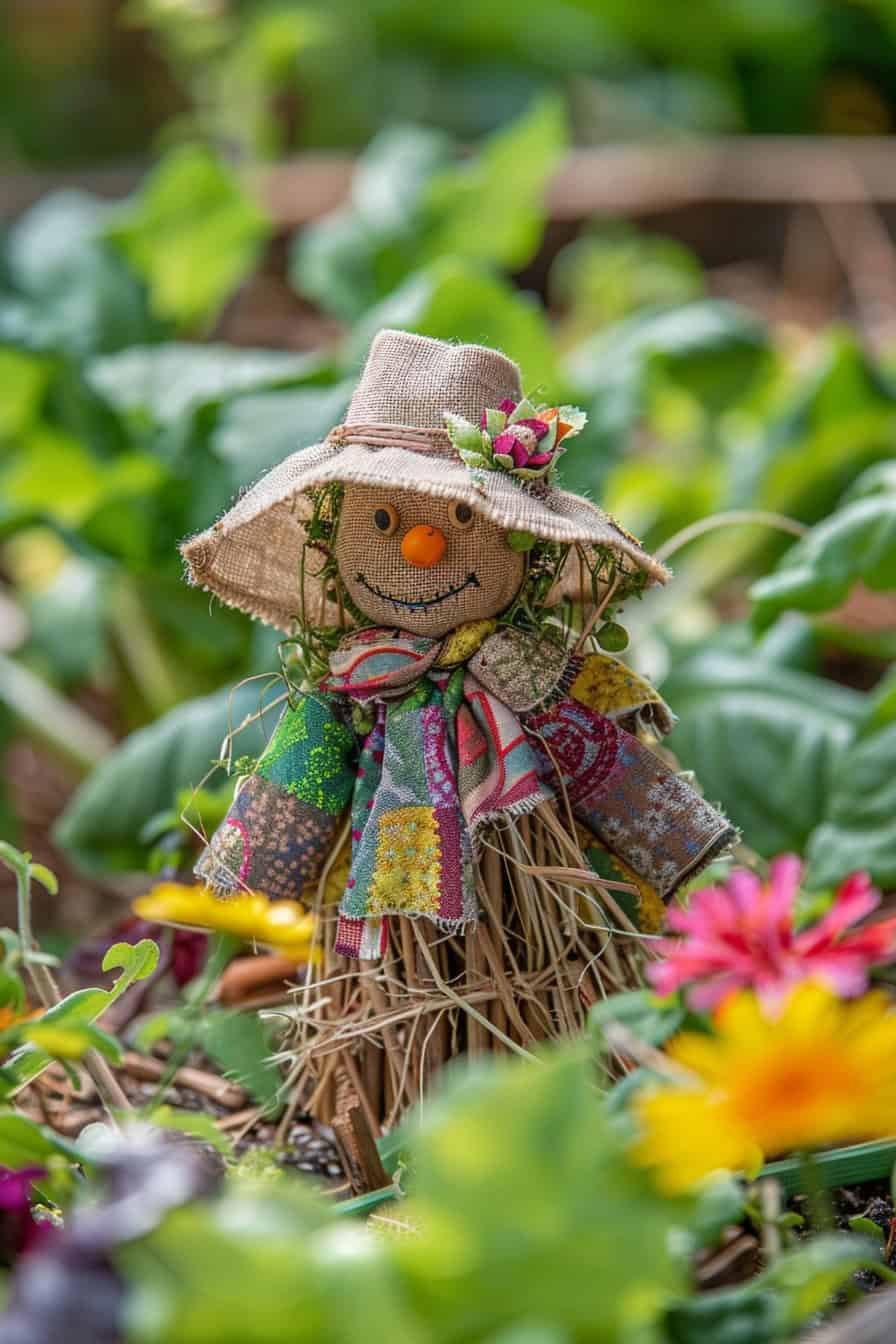 13 Creative Scarecrow Ideas for Gardens Using Natural and Recycled ...